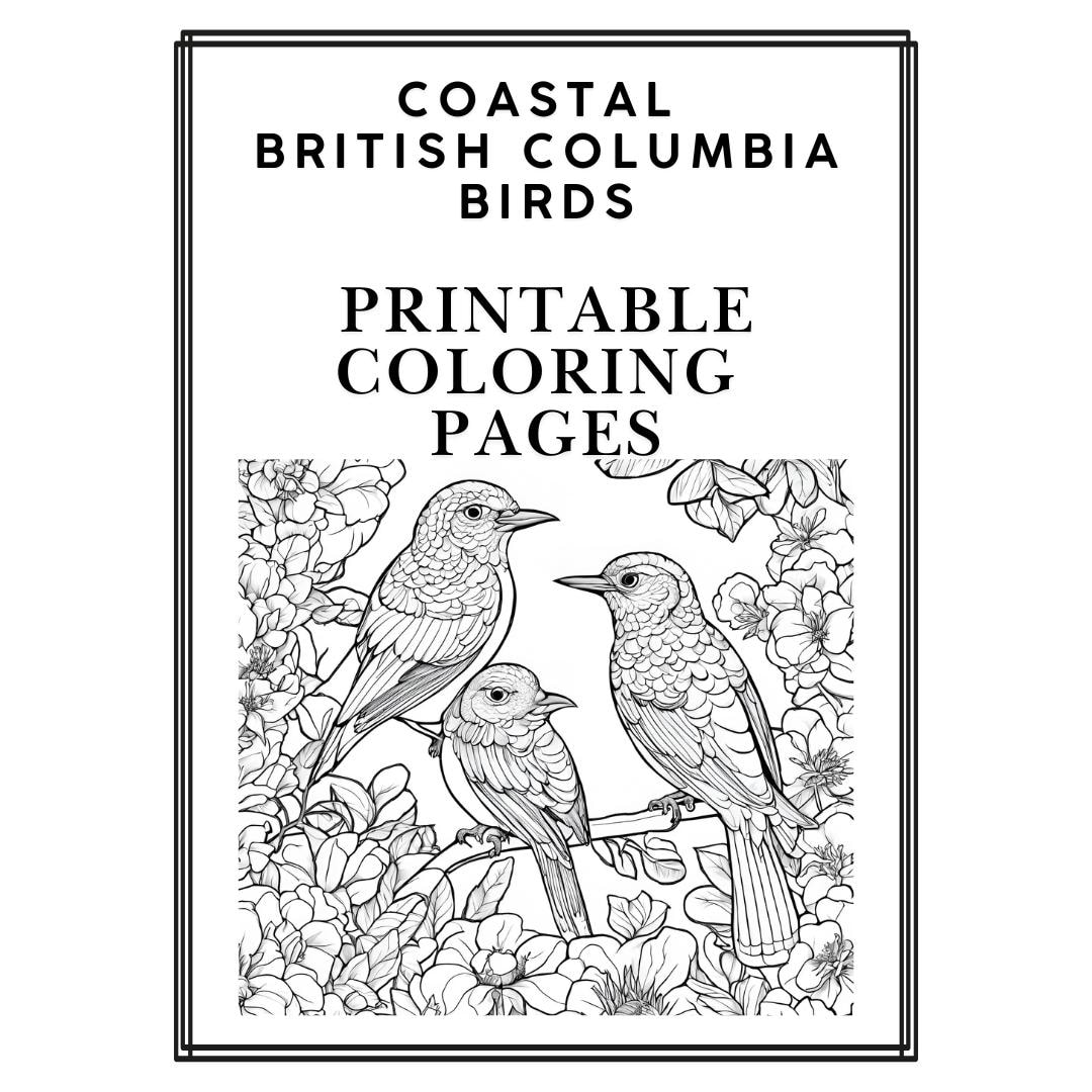 Coastal Birds of British Columbia Printable Coloring Pages | Activities ...