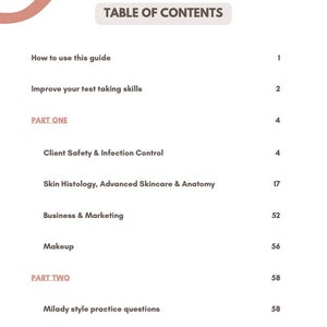 Esthetics State Board & School Study Guide / Exam Prep - Etsy