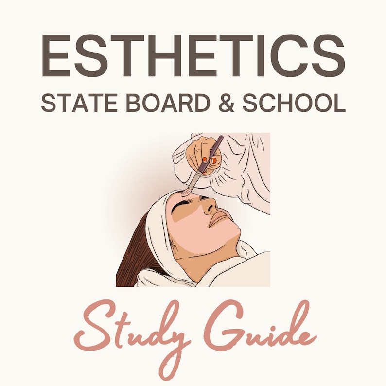 Esthetics State Board & School Study Guide / Exam Prep - Etsy