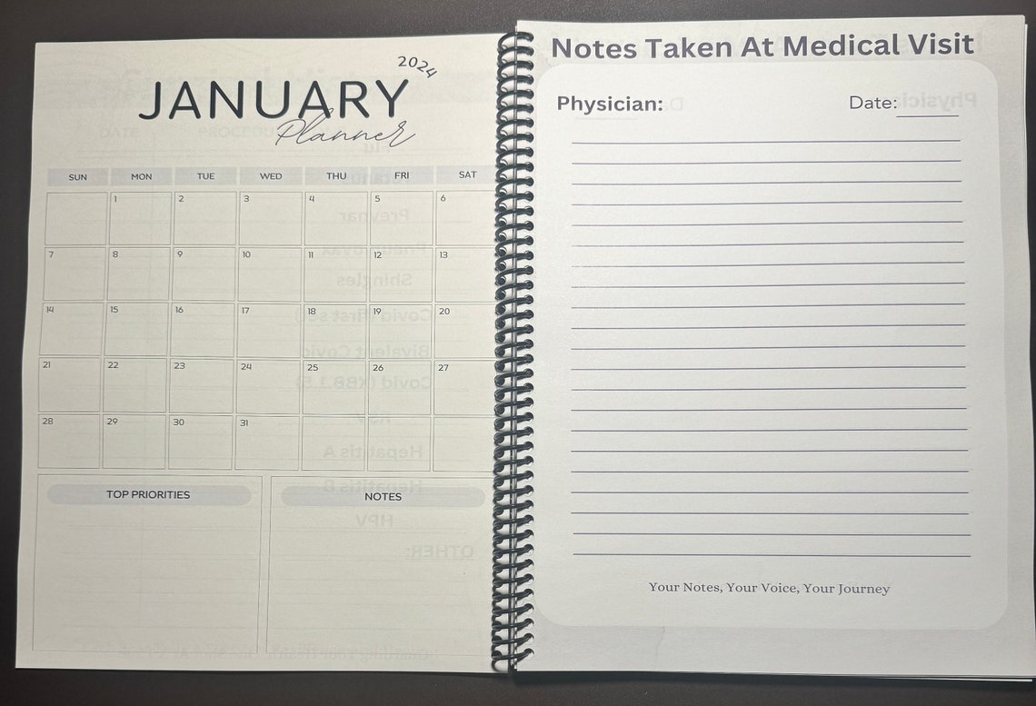 Medical Planner & Visit Journal: Your Health, Your Life, All in One ...