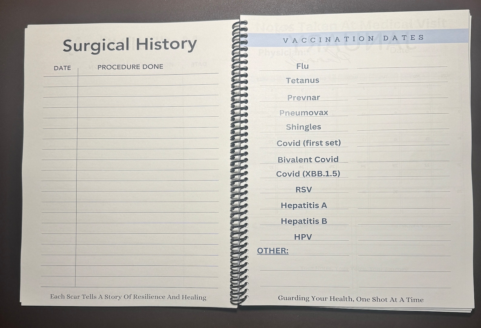 Medical Planner & Visit Journal: Your Health, Your Life, All in One ...