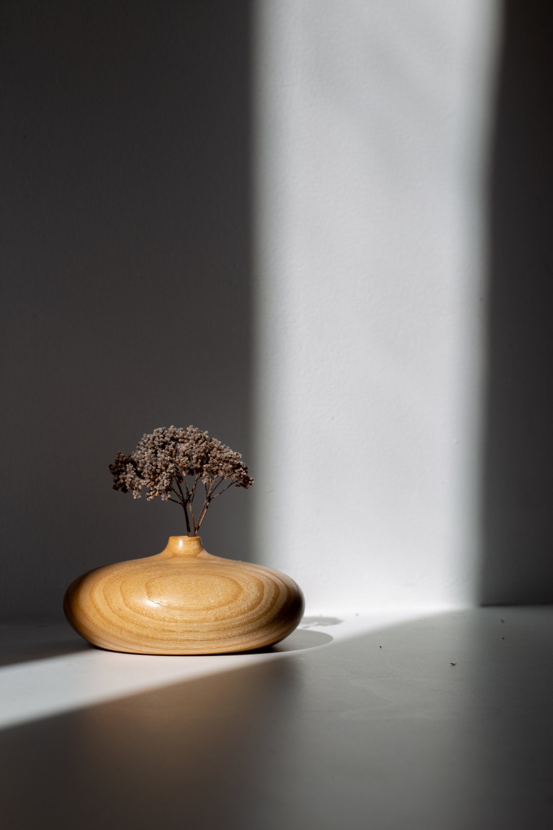 Elegant Small Wood Vases, Wabi Sabi, Minimalism, Home Decor, Gift for ...