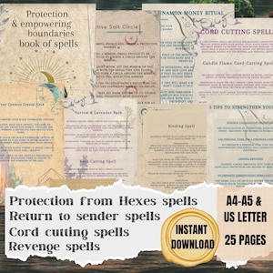 Instant Download Grimoire Wicca Protection Ritual Magical Self-defense ...