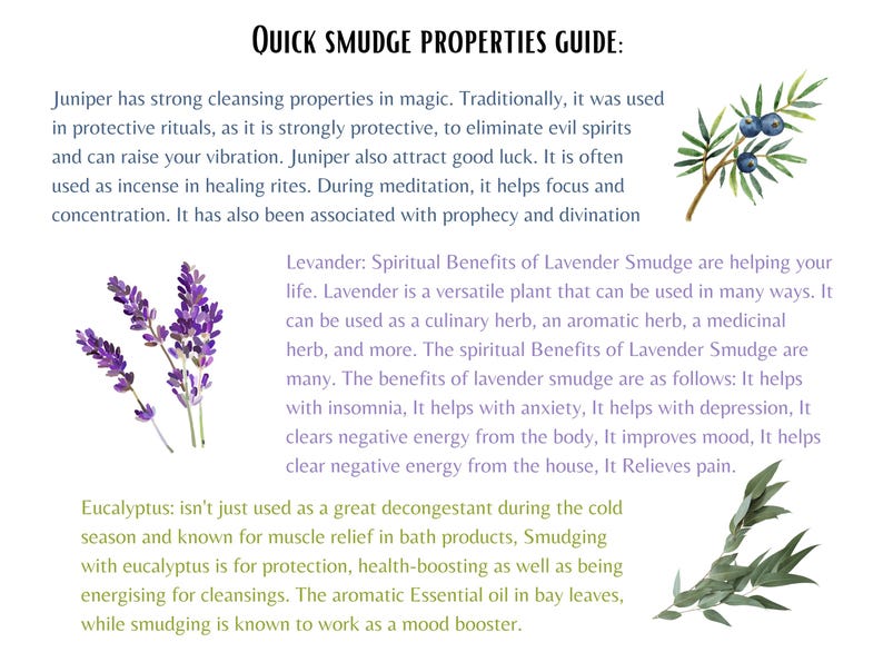 Alternative Herb Smudge Kit With Ribbon Gift Idea Sacred Space Energy ...