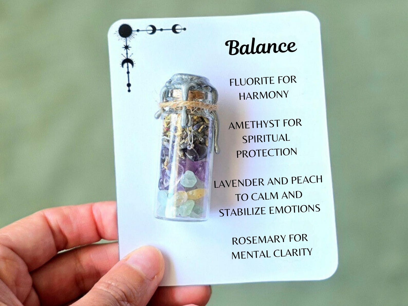 Mini Spell Jar Abundance Jar Spell Witch Magic Charm for Protection ...