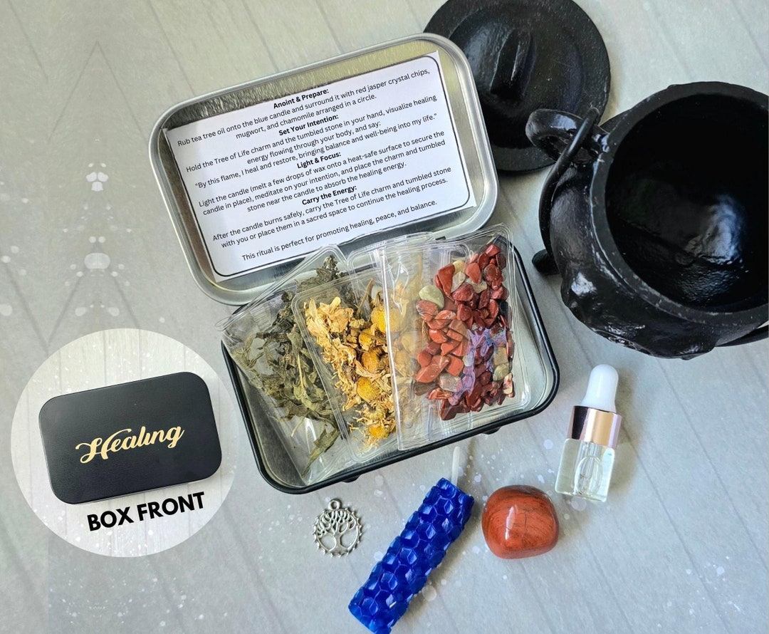Build a Box Item Portable Ritual Kit Spiritual Emotional Crystal ...