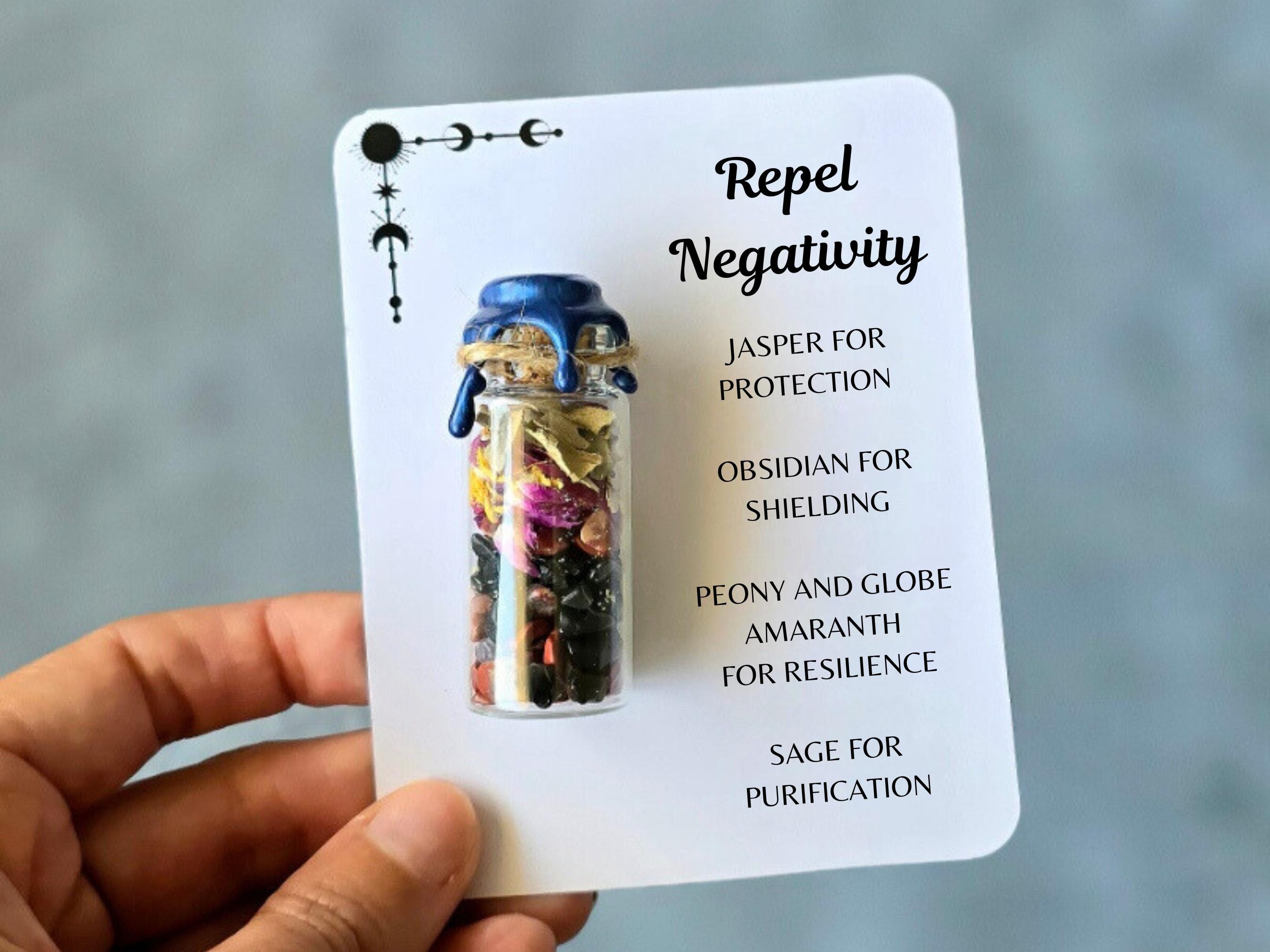 Mini Spell Jar Abundance Jar Spell Witch Magic Charm for Protection ...