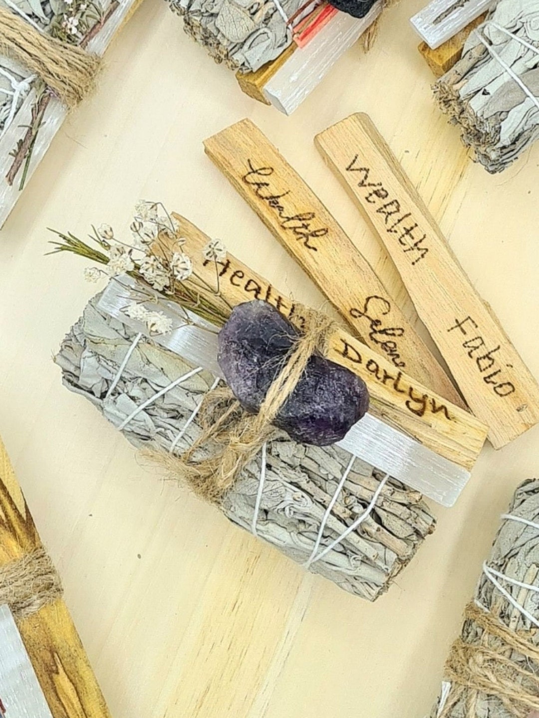 Personalized Smudge Kit With Name Purpose Spiritual Gift for Healing ...