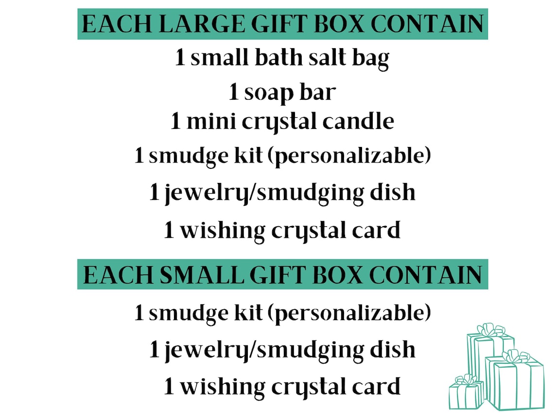 Healing Gift Box Crystal Healing Set Spiritual Gift Box Wellness Care ...