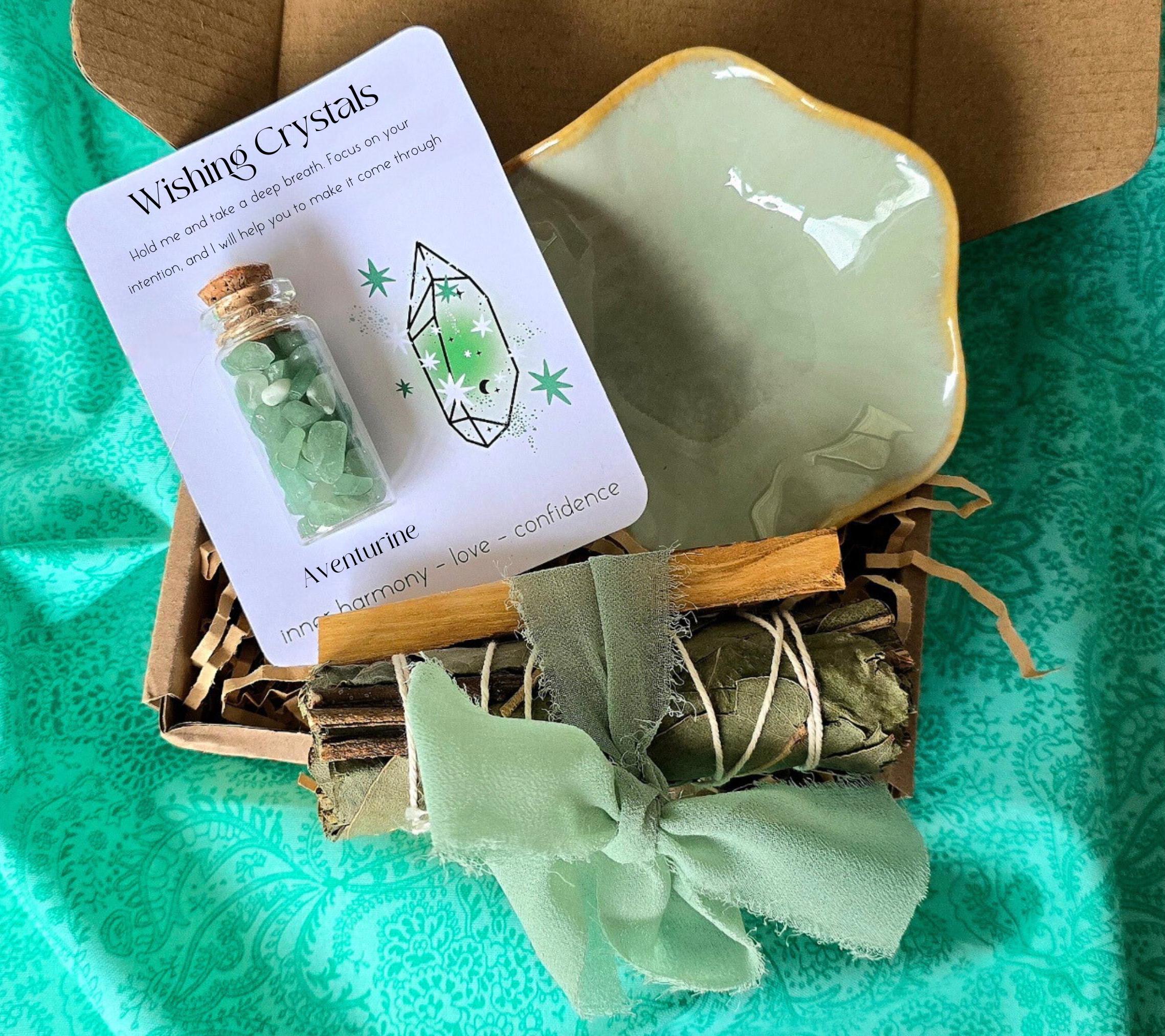 Healing Gift Box Crystal Healing Set Spiritual Gift Box Wellness Care ...