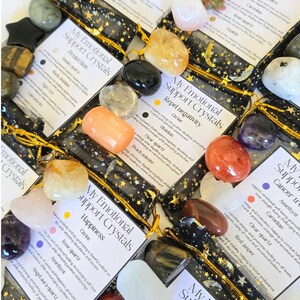 Customizable Crystal Pouch Spiritual Gift Set Self Care Crystal Healing ...