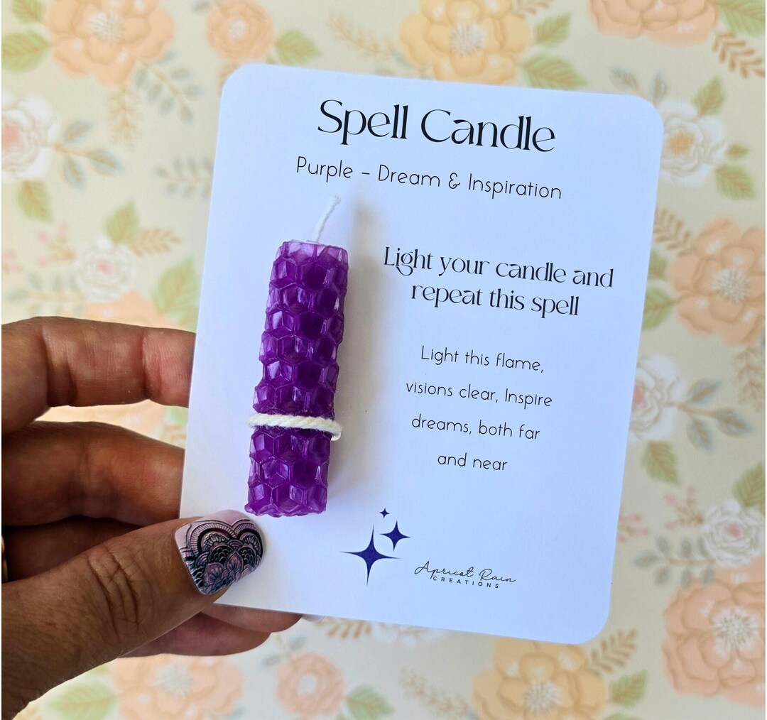Purple Spell Candle for Dream Meditation Ritual Witch Supply Wicca ...