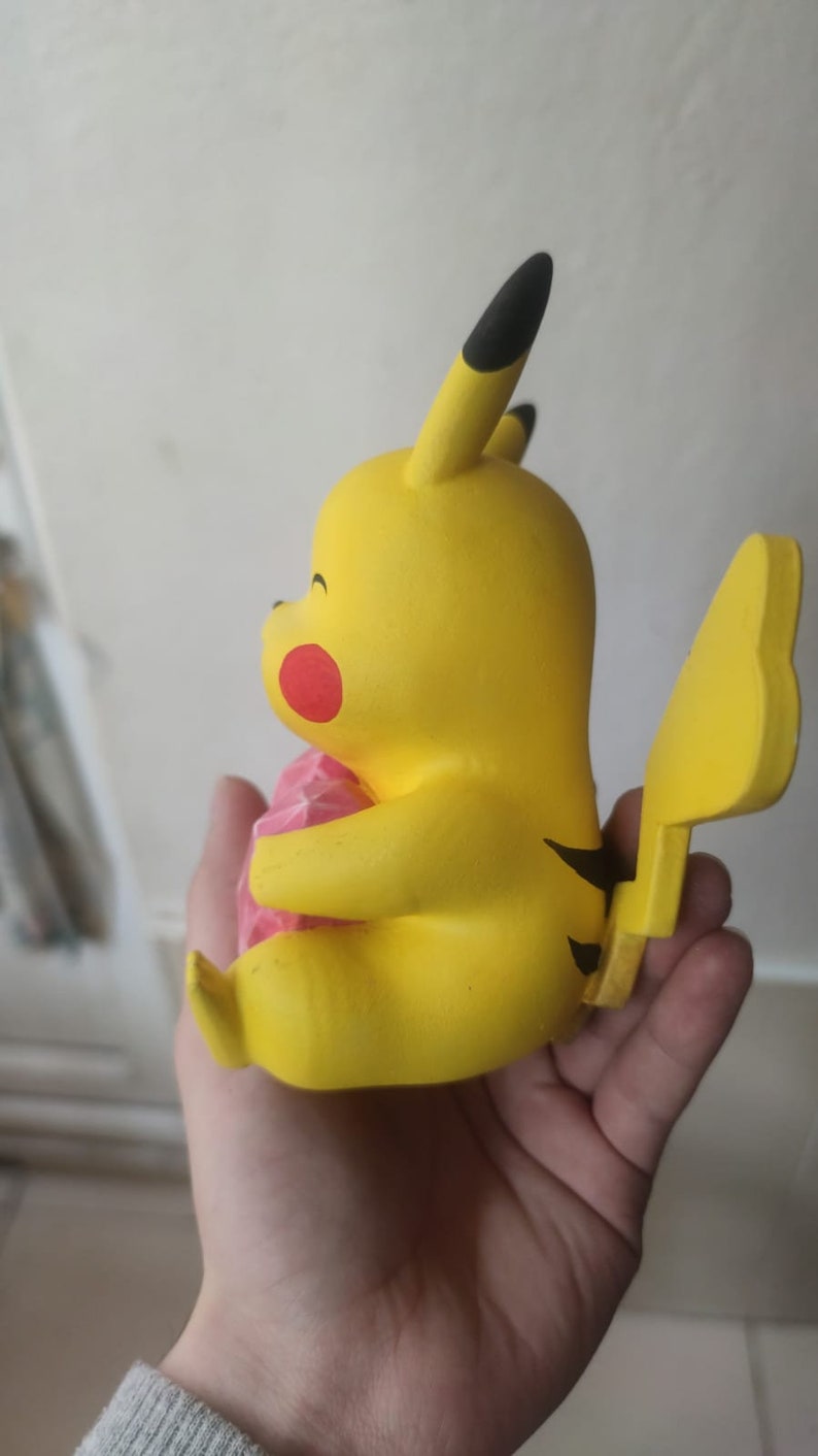 Heart Holding Pikachu, Unique Pokemon Collectible, Cute Pokemon Present ...