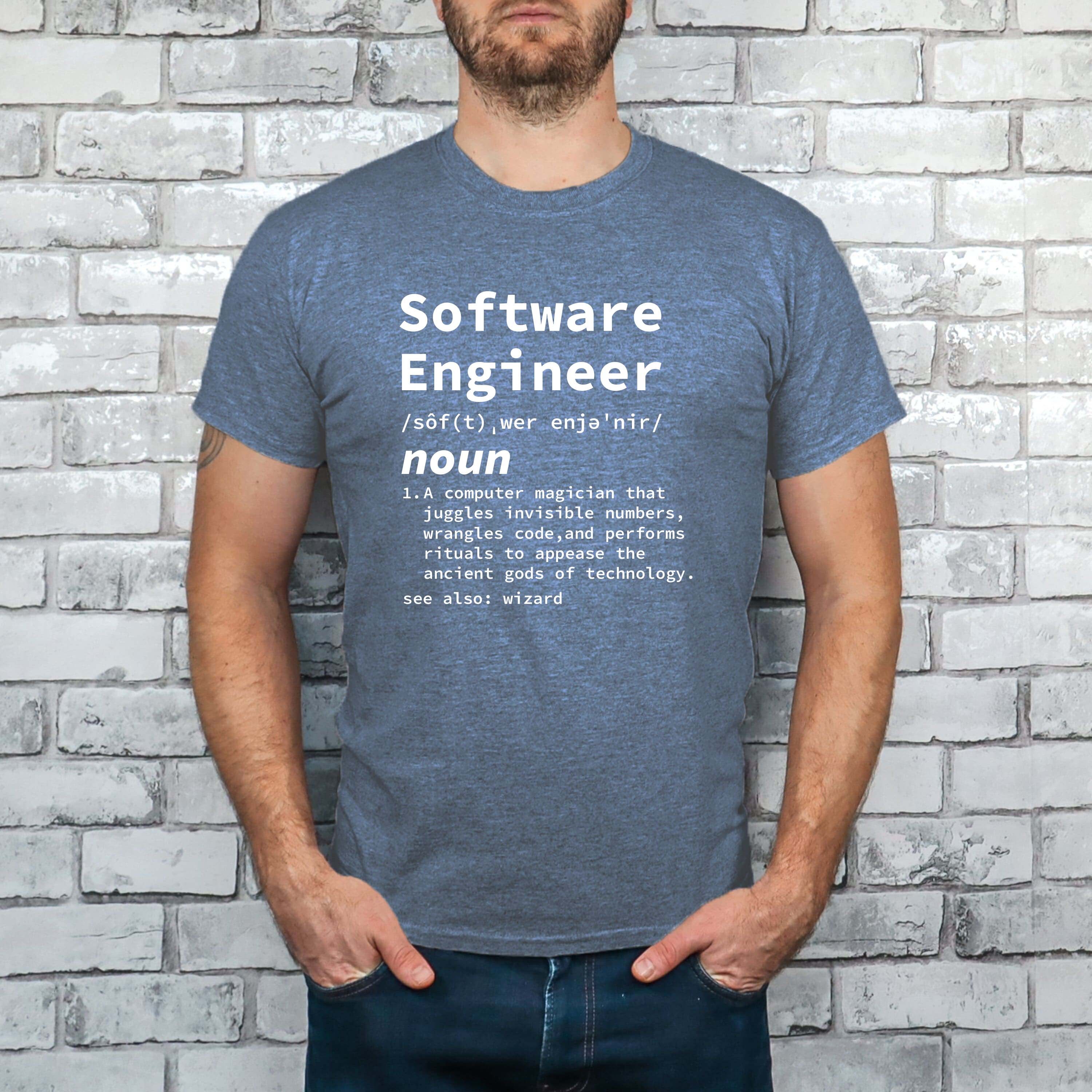 Software Engineer Definition Shirt, Funny Tech Tee, Computer Science Gift, Coding Shirt ...