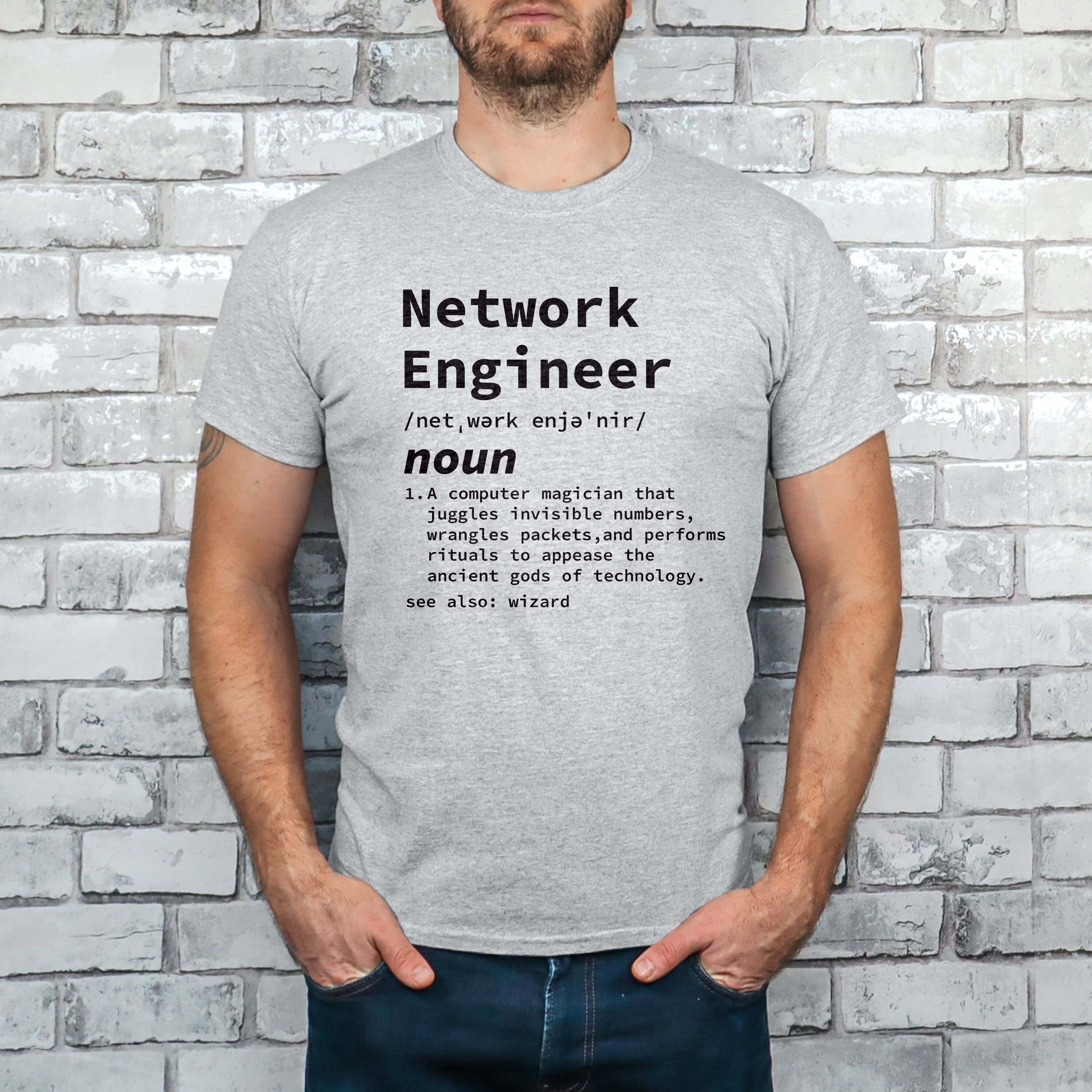Network Engineer Definition Shirt, Funny Tech Tee, Computer Science ...