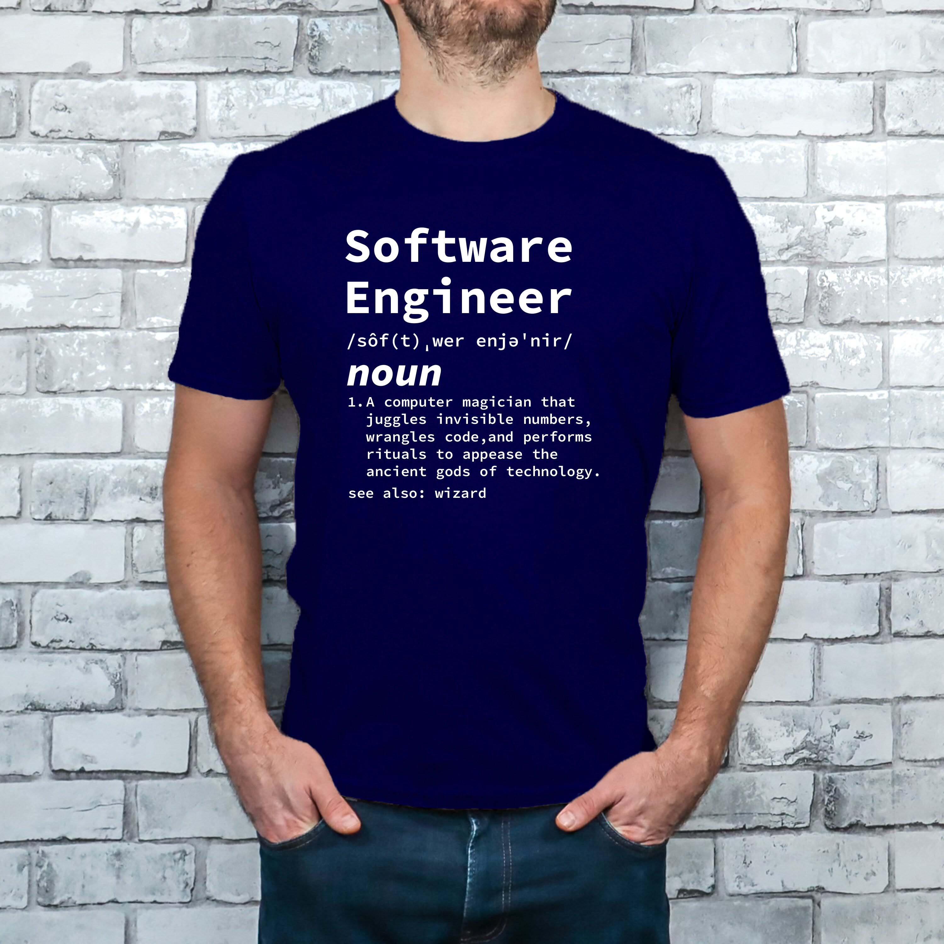 Software Engineer Definition Shirt, Funny Tech Tee, Computer Science Gift, Coding Shirt ...
