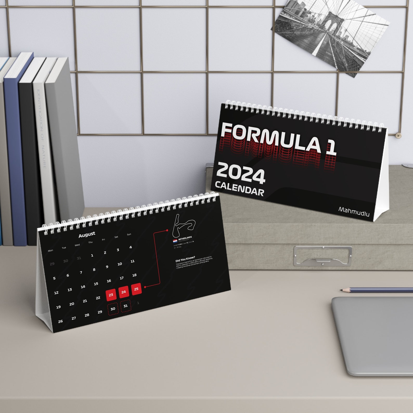 FORMULA 1 2024 Desk Calendar Racing Season Planner for F1 Enthusiasts ...