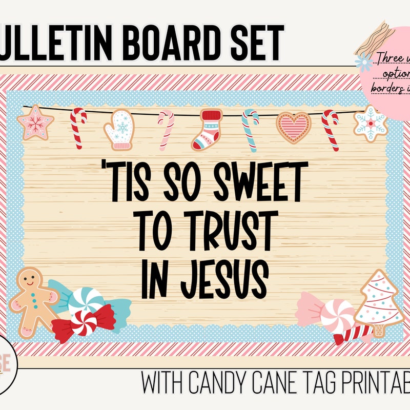 Candy Cane Bulletin Board - Etsy