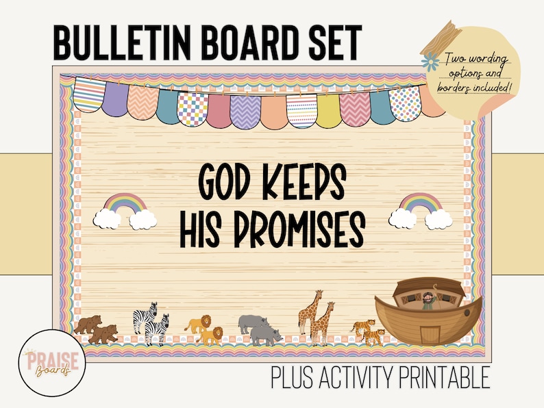 God Keeps His Promises Bulletin Kit, Church Bulletin Board Kit ...