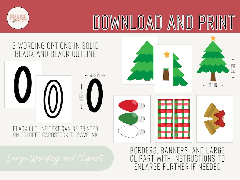 Our Favorite Christmas Light is Jesus, Church Bulletin Board Kit ...