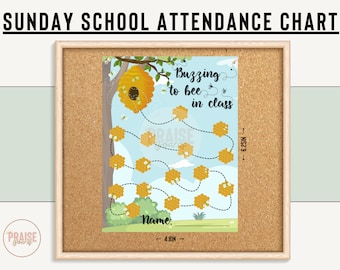 Sunday School Attendance Sheet, Attendance Chart, Sunday School ...