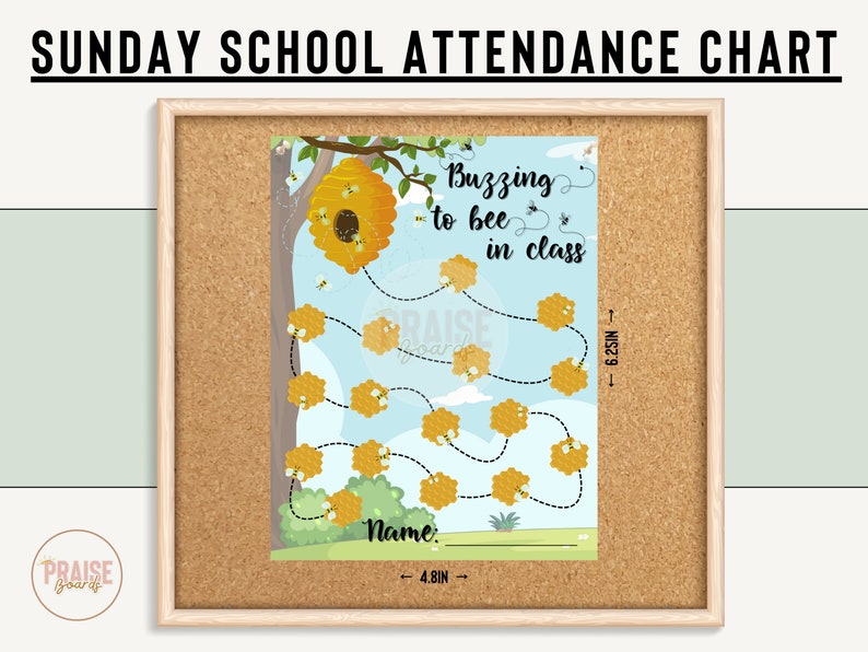 Sunday School Attendance Sheet, Attendance Chart, Sunday School ...