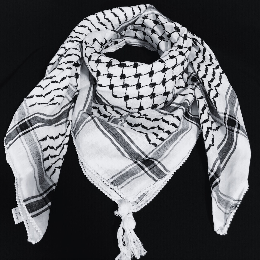 Palestine Authentic Keffiyeh Scarf Arafat Hatta Keffiyeh - Etsy Canada