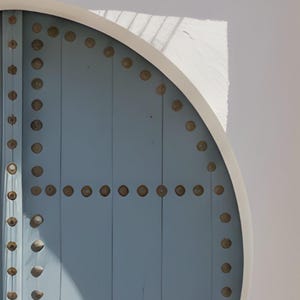 Arabic Door Set of 2 | Moroccan Andalusian Blue | Neutral Arch Decor ...
