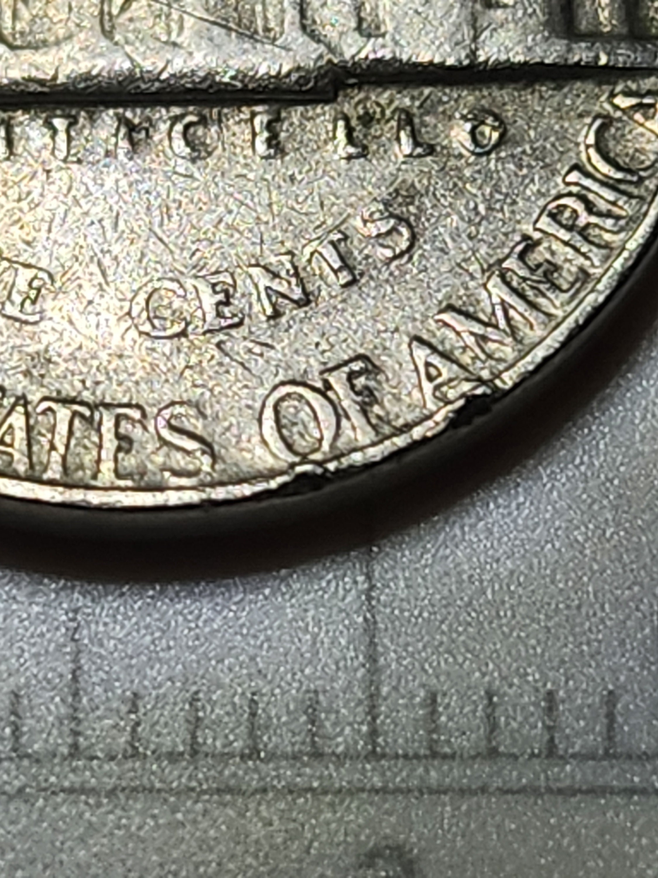 1964 Jefferson Nickel No Mint Mark. Die Chip Error on Rim on Reverse ...