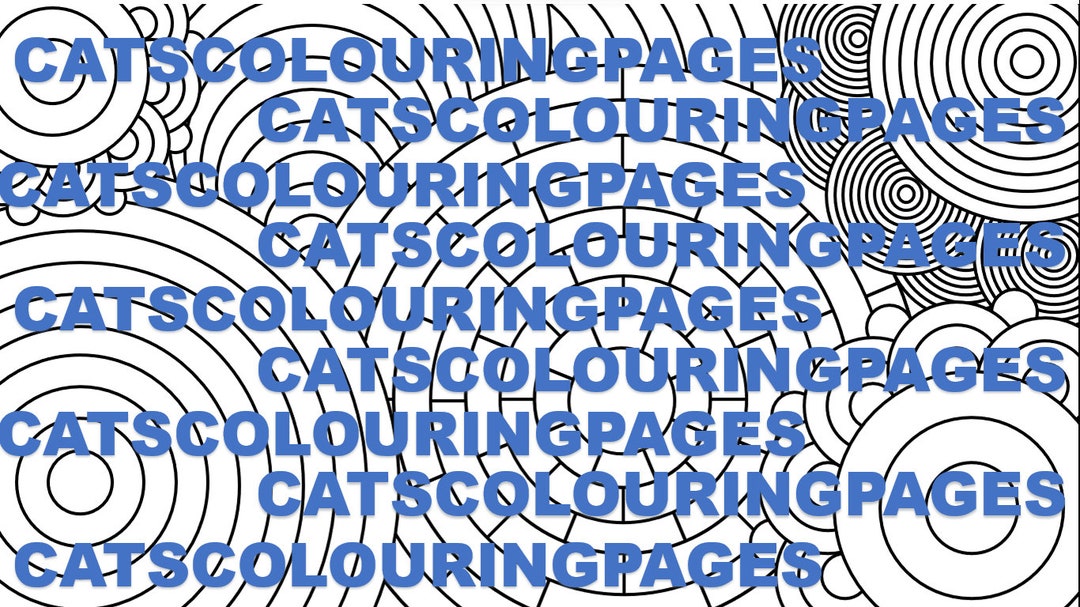 Circular Colouring Page 2 - Etsy