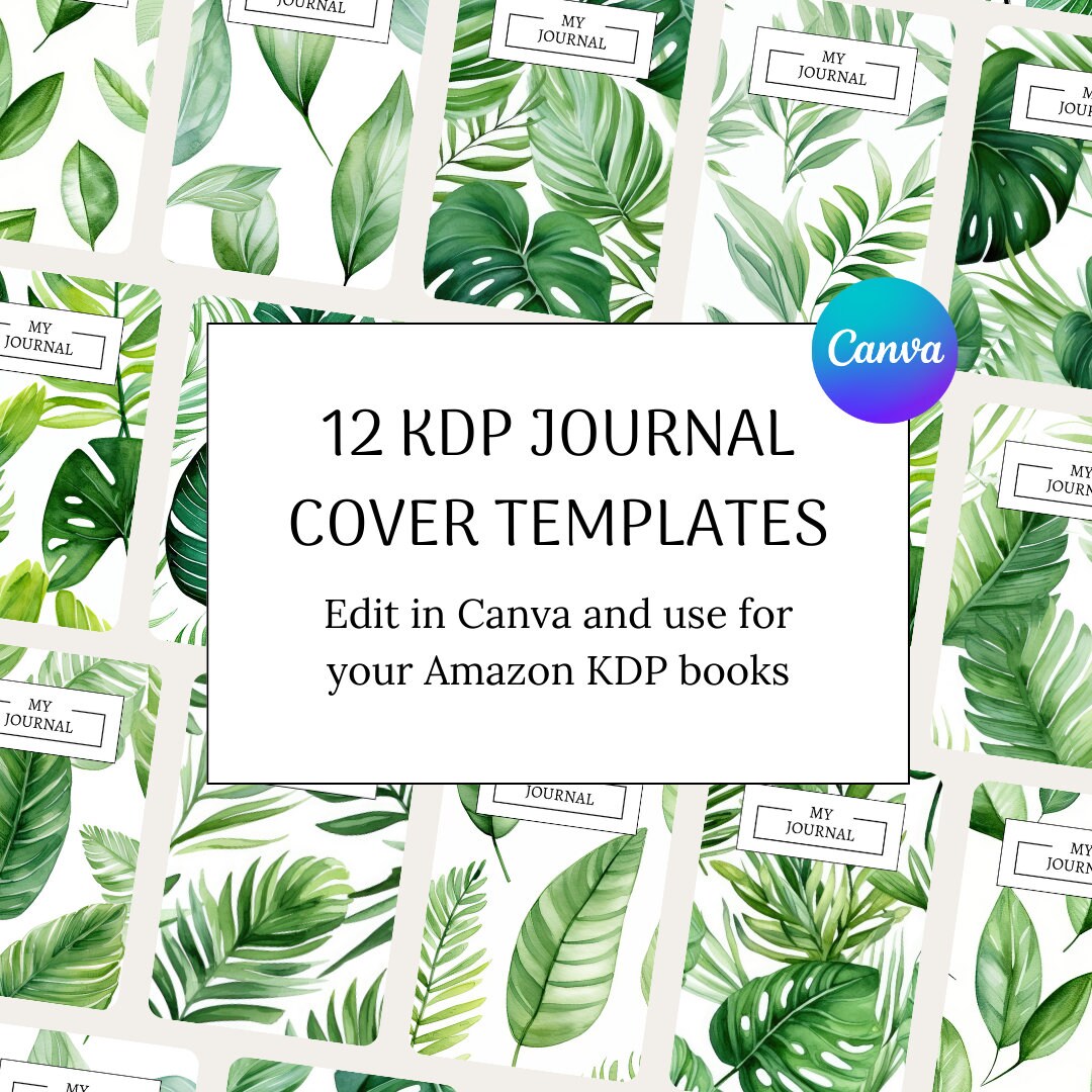 KDP Journal Cover, 6x9 KDP Journal Template, Kdp Cover 8.5x11, Kdp ...
