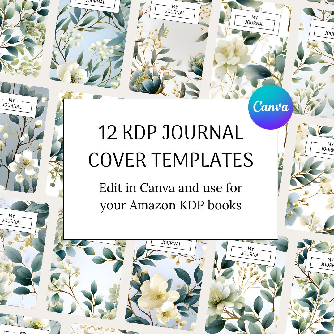 KDP Journal Cover, 6x9 KDP Journal Template, Kdp Cover 8.5x11, Kdp ...