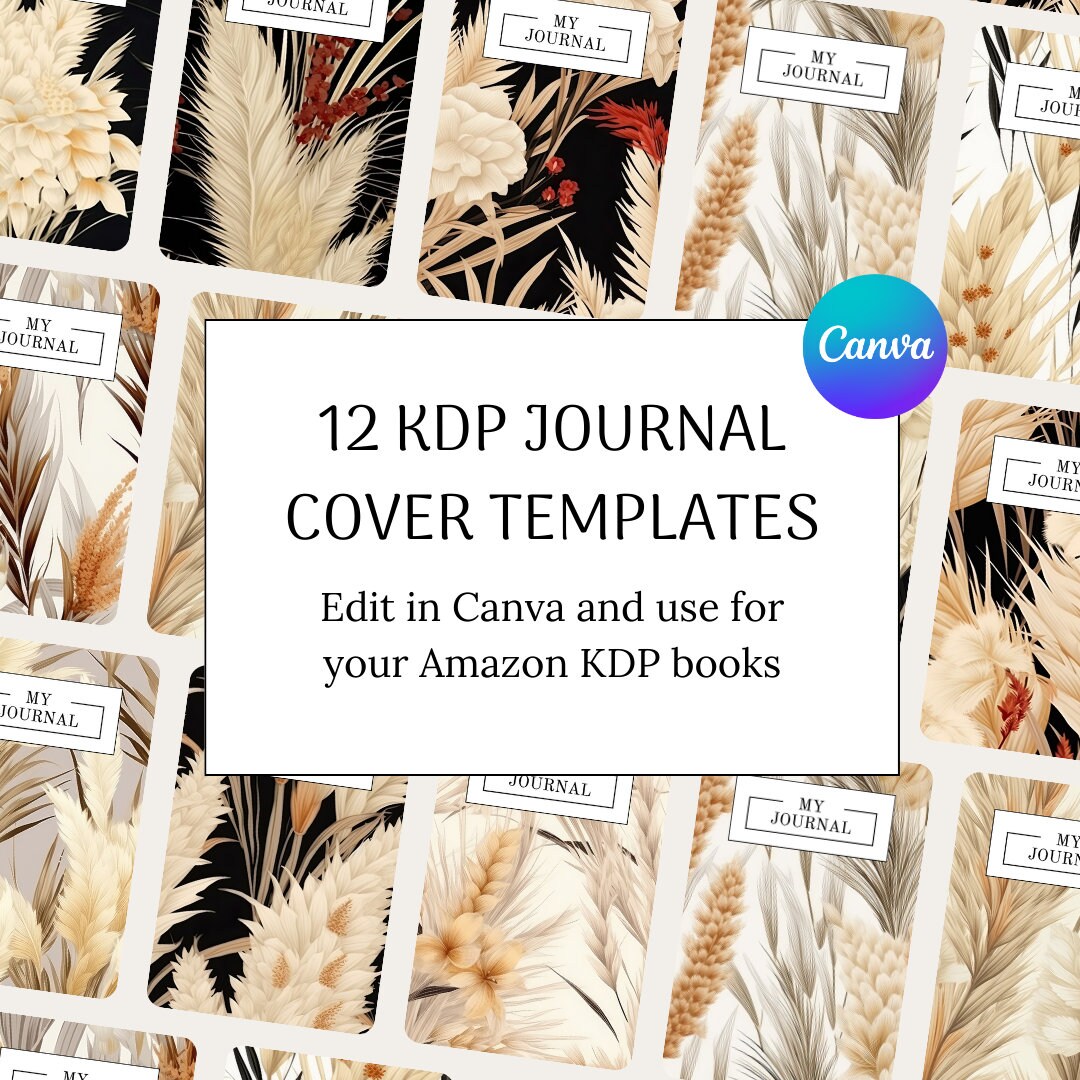 KDP Journal Cover, 6x9 KDP Journal Template, Kdp Cover 8.5x11, Kdp ...