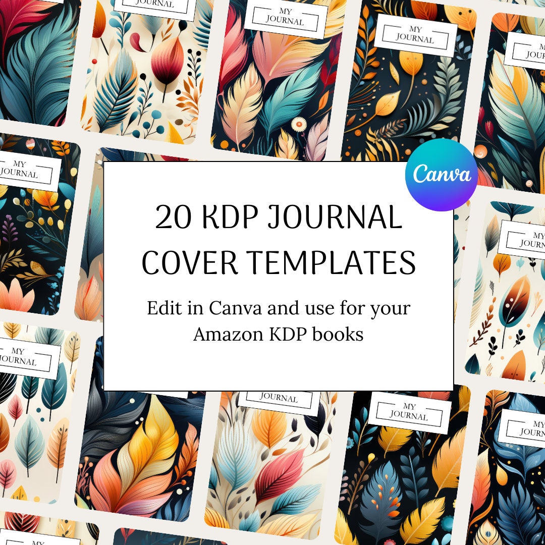 KDP Journal Cover, 6x9 KDP Journal Template, Kdp Cover 8.5x11, Kdp ...