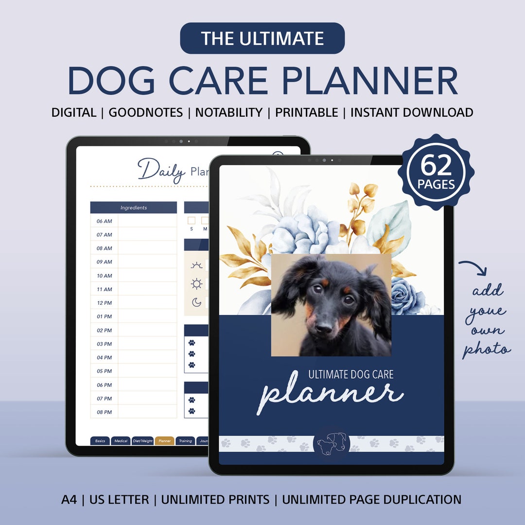 Dog Digital Planner, Goodnotes, Notability Compatible | Training, Vet ...