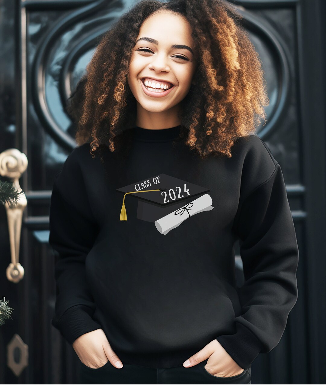 Class of 2024 Cap Sweatshirt, Graduation Gift, New Grad Gift, Gift for ...