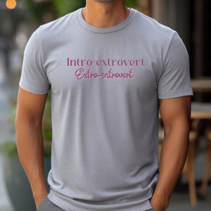 Introvert Extrovert Tee, Personality Tshirt, Quiet yet Loud Shirt - Etsy
