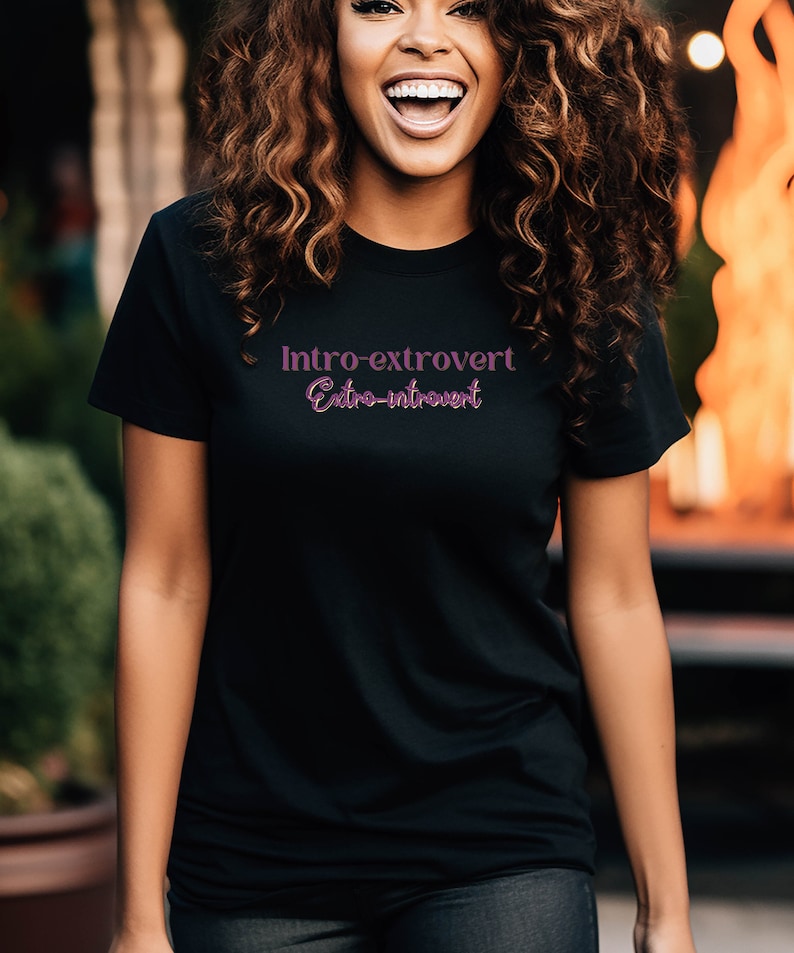 Introvert Extrovert Tee, Personality Tshirt, Quiet yet Loud Shirt - Etsy