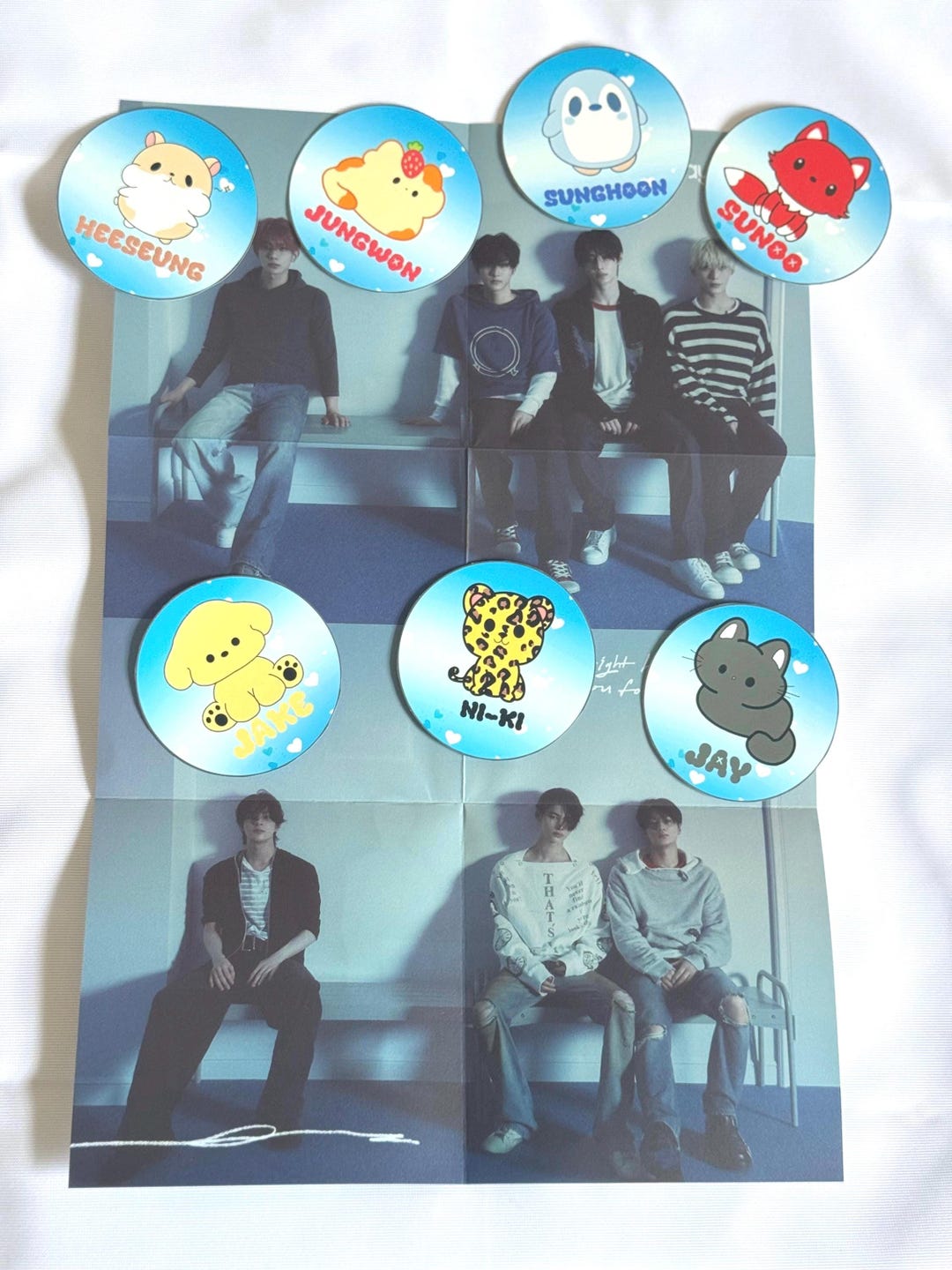 ENHYPEN Kpop Character Sticker Pack - Etsy