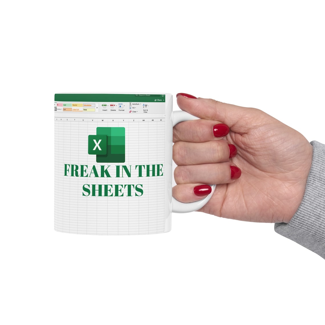 Freak in the Sheets Excel Spreadsheet Lover Perfect Gift for Coworkers ...