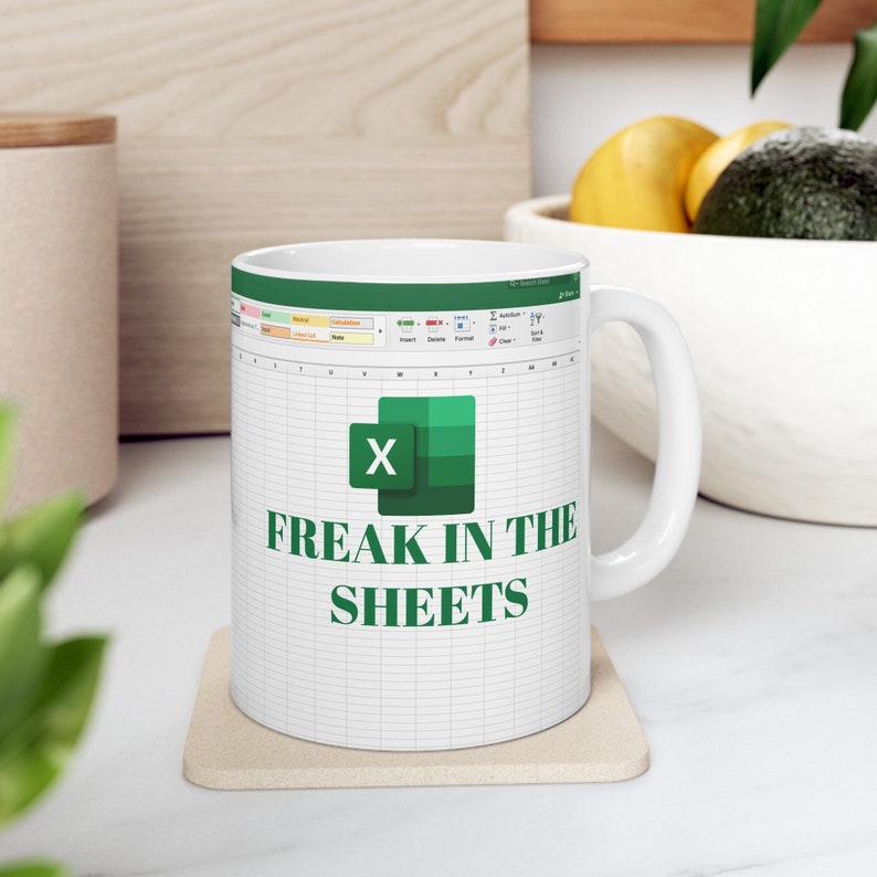 Freak in the Sheets Excel Spreadsheet Lover Perfect Gift for Coworkers ...