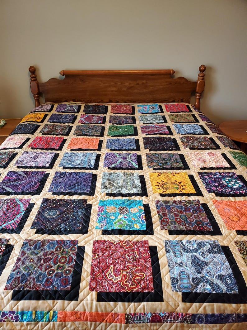Aboriginal Shadow Quilt - Etsy