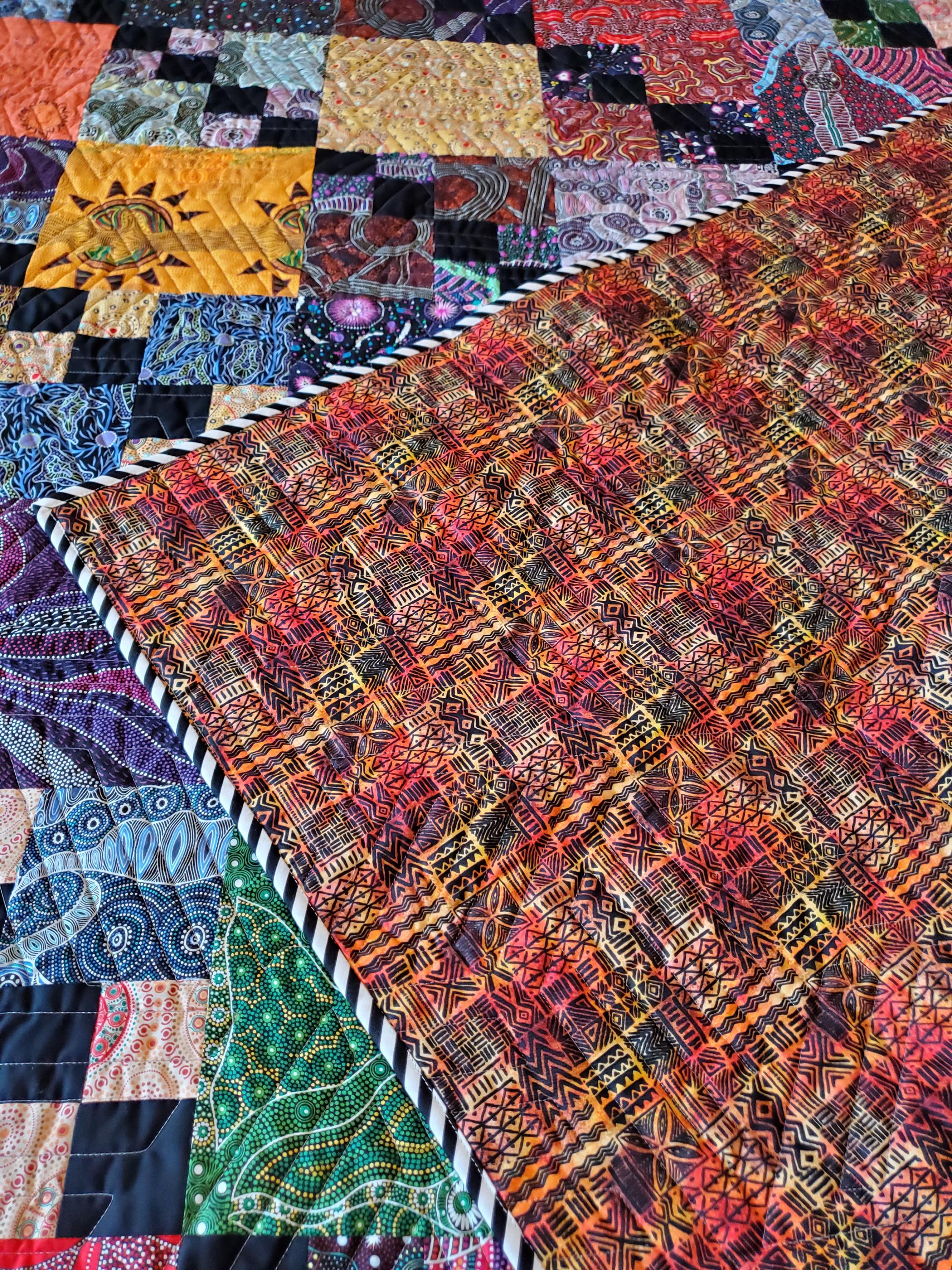 Quilt With Aboriginal Fabrics - Etsy