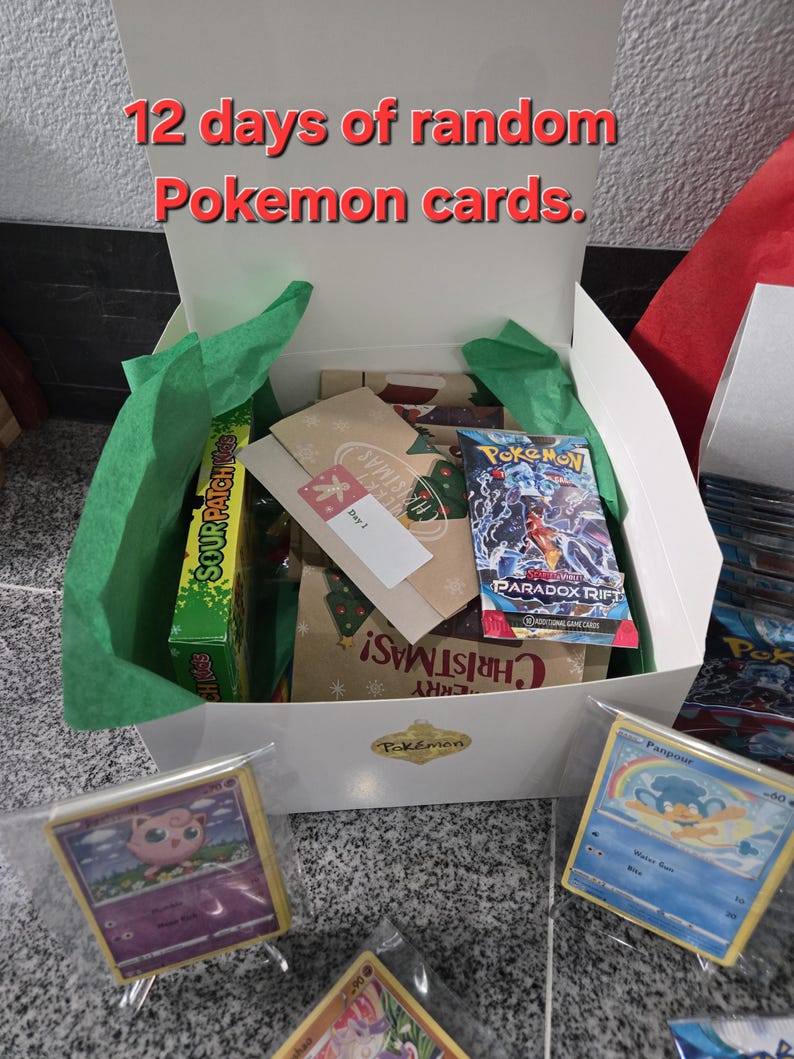 Pokemon Card Advent Box - Etsy