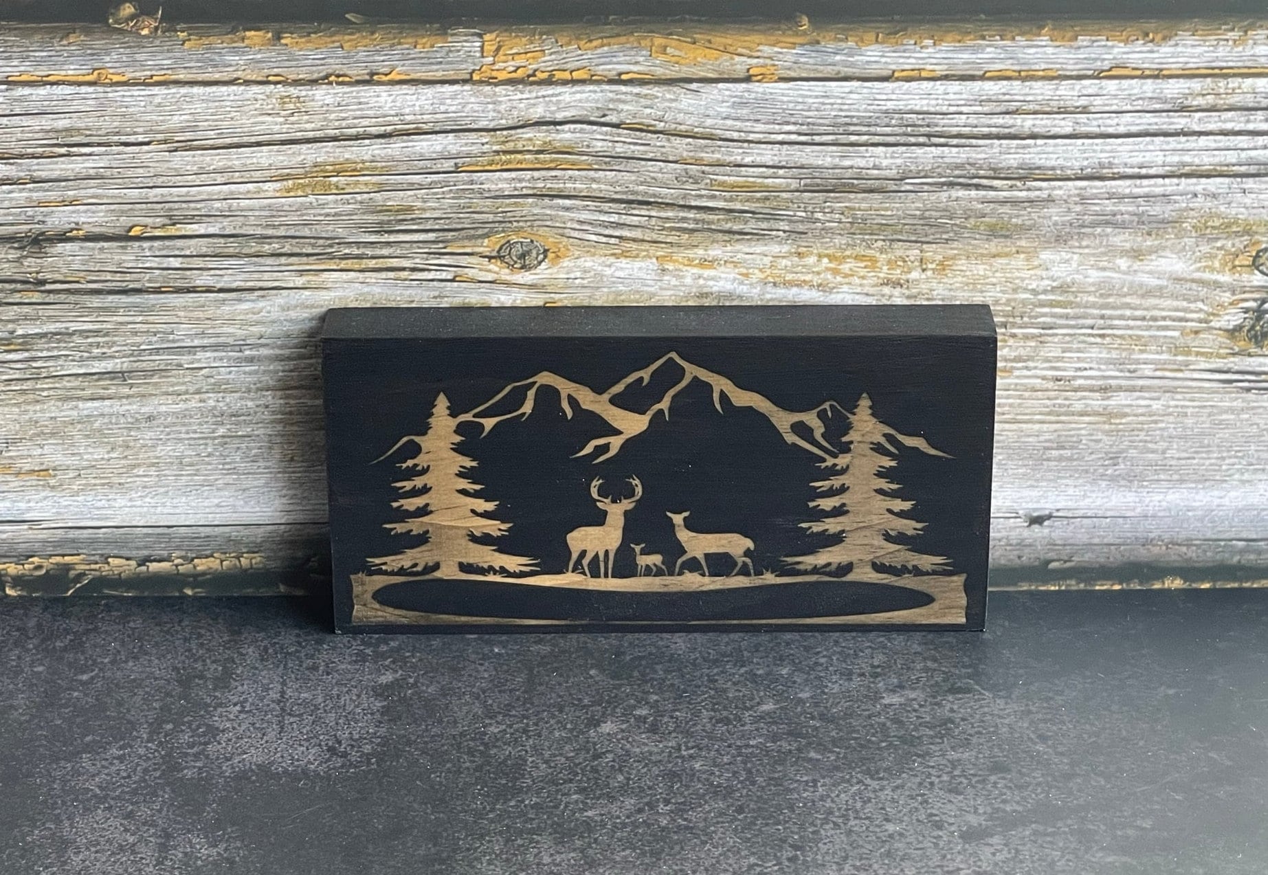 Deer Sign I Wildlife Sign I Men's Gifts I Desk Decor I Hunting I ...