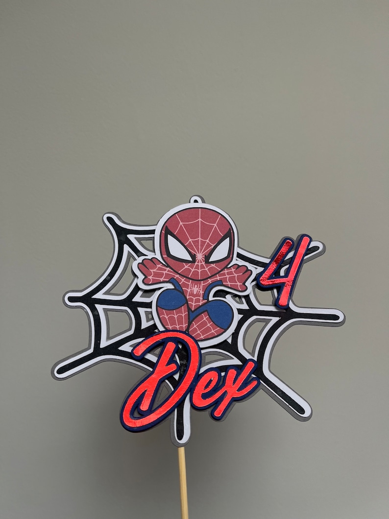 Spider-man Cake Topper - Etsy