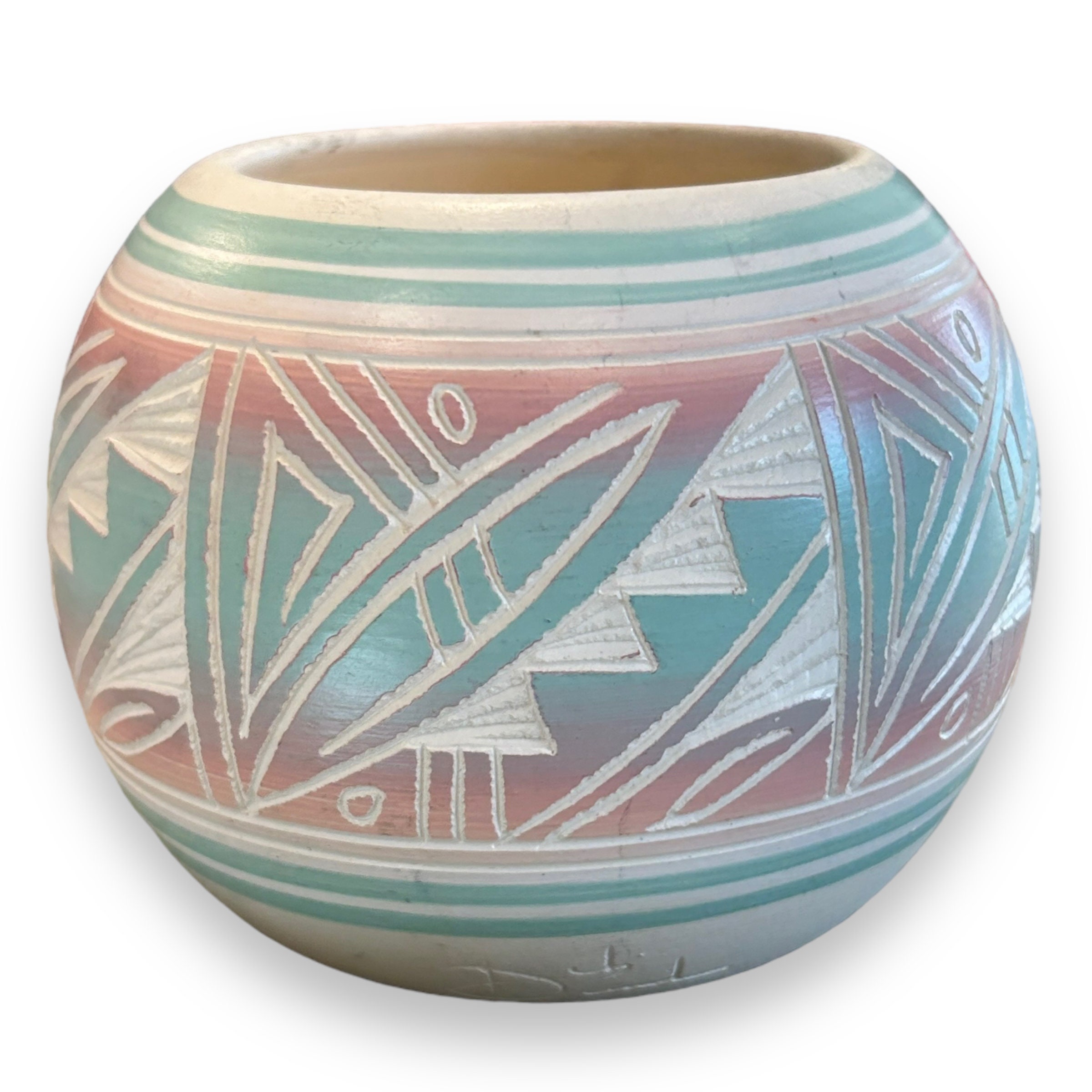 Vintage Hozoni Hand Painted Native American Artist Signed - Etsy