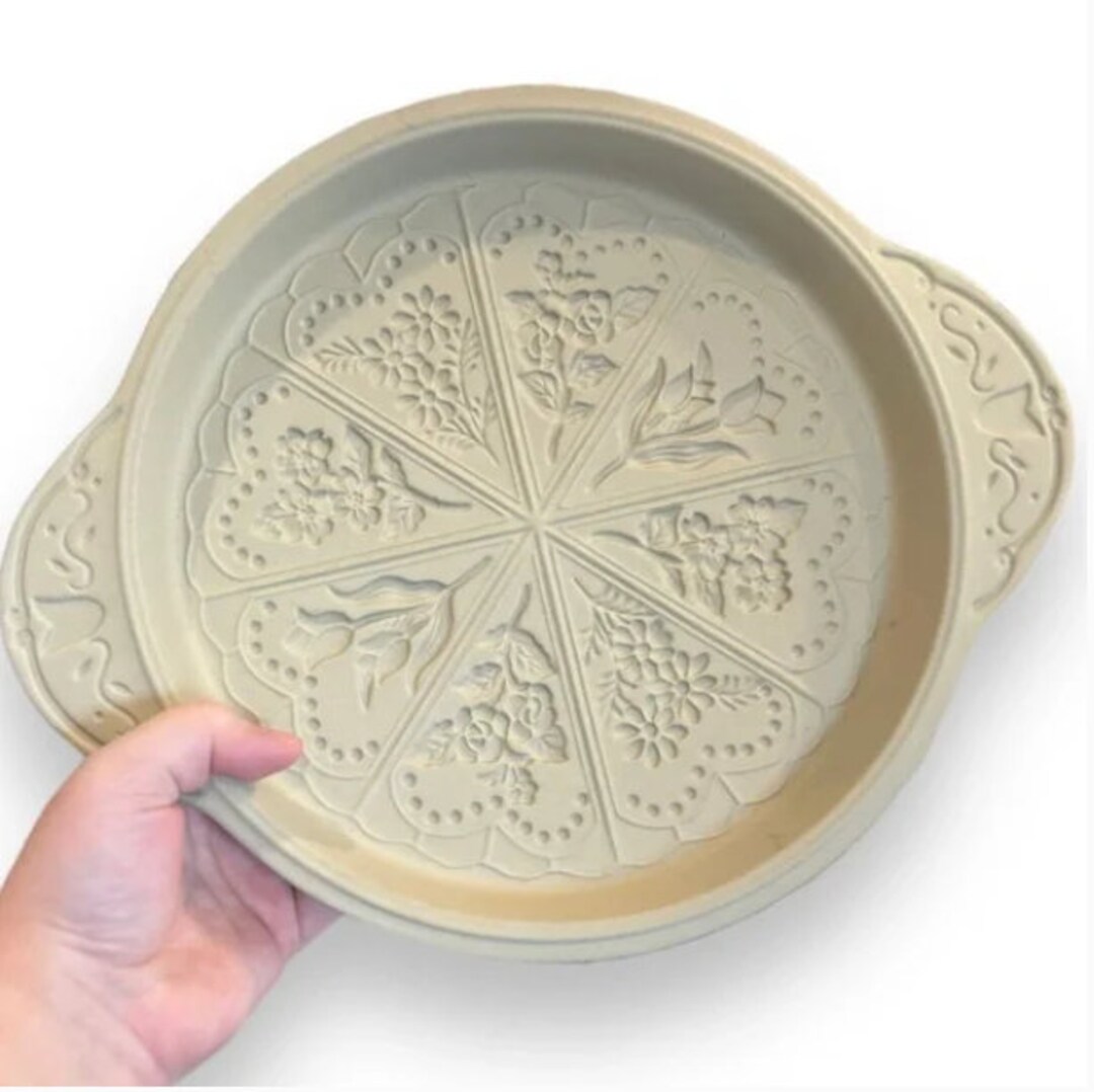 Traditional Shortbread Baking Pan Vintage Floral Cookie Stamp - Etsy