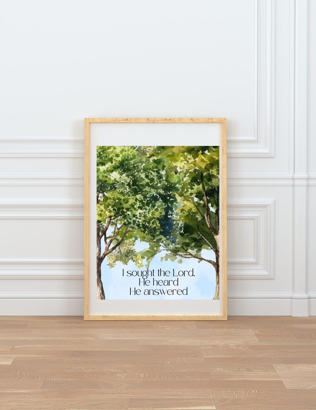 I Sought the Lord, Bible Verse, Printable, Instant Download, Wall Art ...