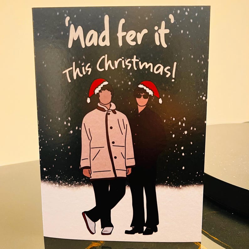 Music Themed Christmas Cards- Bowie, Oasis, the Beatles, the Jam, the ...